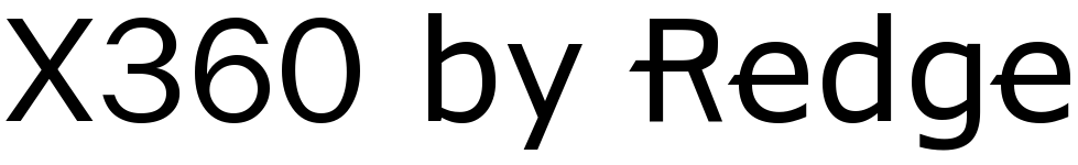 X360 by Redge - Abstract Fonts - Download Free Fonts