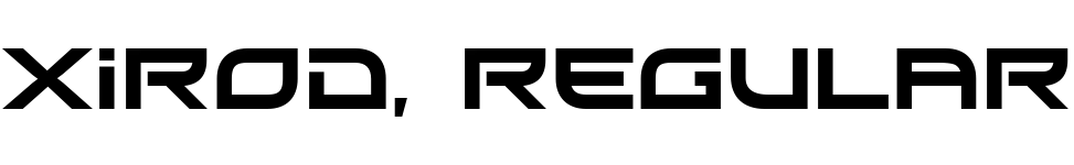 Xirod - Abstract Fonts - Download Free Fonts