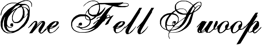 One Fell Swoop - Abstract Fonts - Download Free Fonts