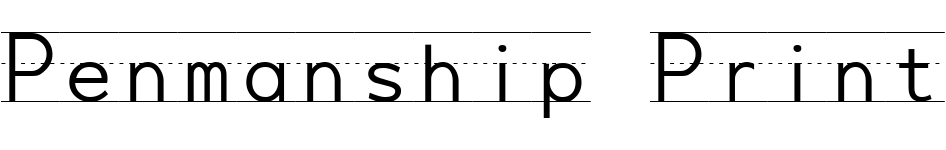 Penmanship Print - Abstract Fonts - Download Free Fonts