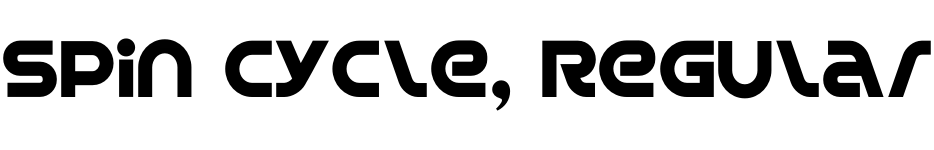 Spin Cycle OT - Abstract Fonts - Download Free Fonts