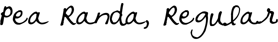 Pea Randa - Abstract Fonts - Download Free Fonts