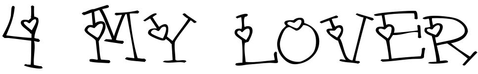 4 my lover - Abstract Fonts - Download Free Fonts