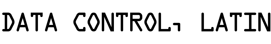 Data Control - Abstract Fonts - Download Free Fonts