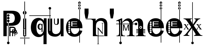 Kingthings Pique'n'meex - Abstract Fonts - Download Free Fonts