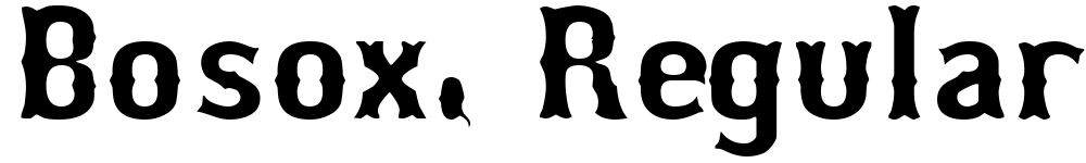 Bosox - Abstract Fonts - Download Free Fonts