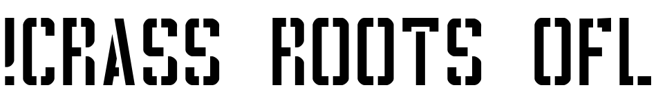 !CRASS ROOTS OFL - Abstract Fonts - Download Free Fonts