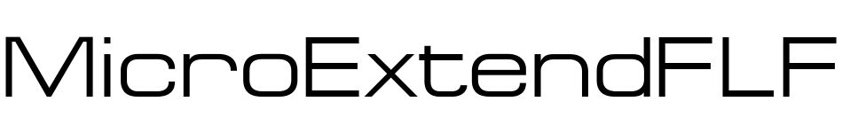 MicroExtendFLF - Abstract Fonts - Download Free Fonts