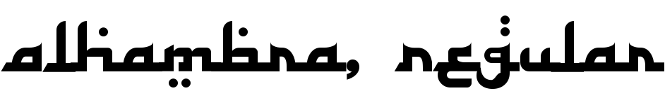 Alhambra - Abstract Fonts - Download Free Fonts