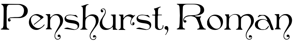 Penshurst - Abstract Fonts - Download Free Fonts