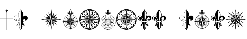 PR Compass Rose - Abstract Fonts - Download Free Fonts