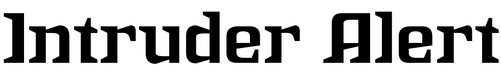 Intruder Alert - Abstract Fonts - Download Free Fonts