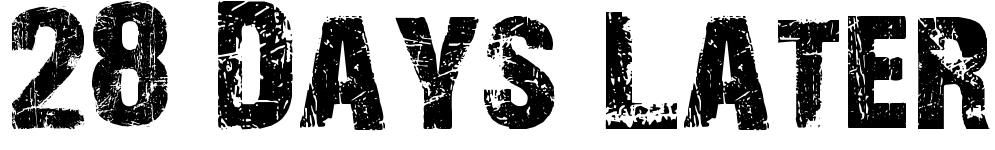 28 Days Later - Abstract Fonts - Download Free Fonts