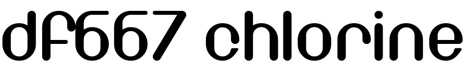 DF667 Chlorine - Abstract Fonts - Download Free Fonts