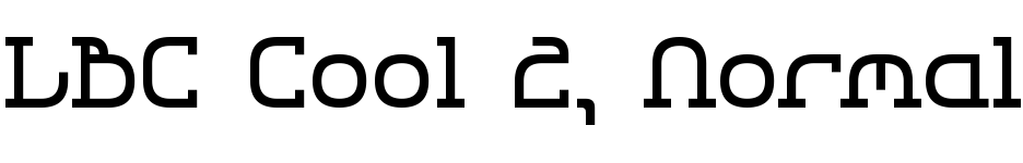 LBC Cool 2 - Abstract Fonts - Download Free Fonts