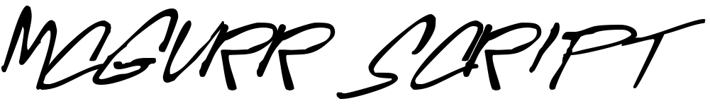 McGurr Script - Abstract Fonts - Download Free Fonts