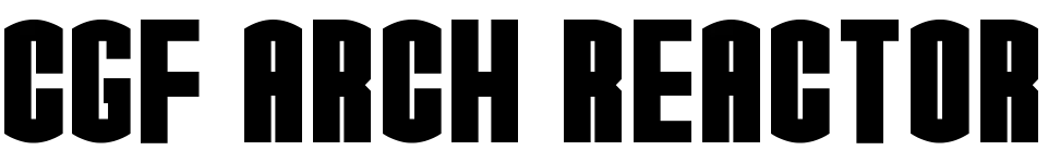 CGF Arch Reactor - Abstract Fonts - Download Free Fonts