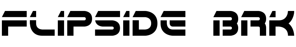 Flipside BRK - Abstract Fonts - Download Free Fonts