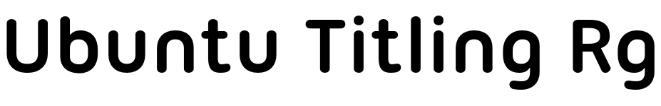 Ubuntu Titling Rg - Abstract Fonts - Download Free Fonts