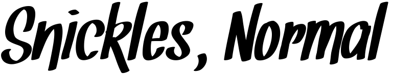 Snickles - Abstract Fonts - Download Free Fonts