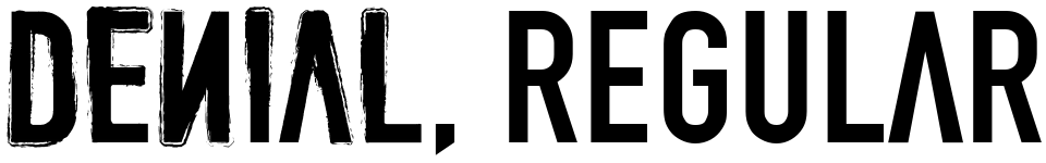 DENIAL - Abstract Fonts - Download Free Fonts