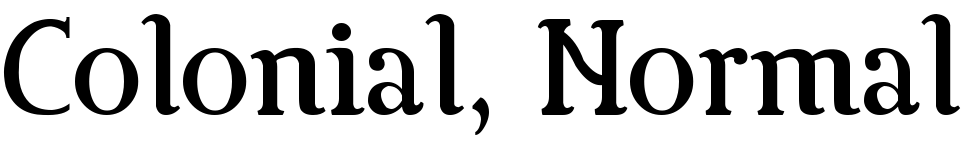 Colonial - Abstract Fonts - Download Free Fonts