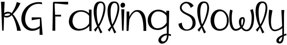 KG Falling Slowly - Abstract Fonts - Download Free Fonts