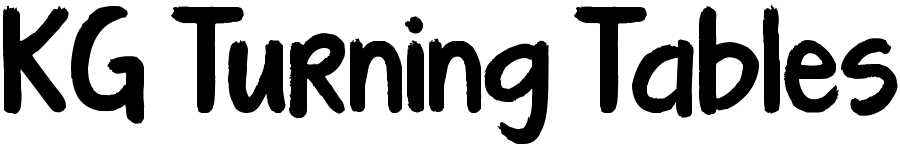 KG Turning Tables - Abstract Fonts - Download Free Fonts