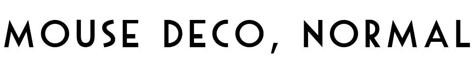 Mouse Deco - Abstract Fonts - Download Free Fonts