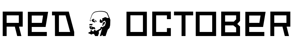 Red October - Abstract Fonts - Download Free Fonts