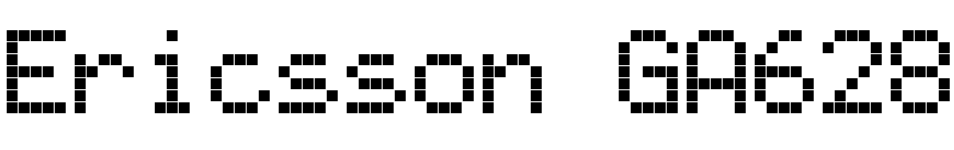 Ericsson GA628 - Abstract Fonts - Download Free Fonts