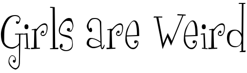 Girls are Weird - Abstract Fonts - Download Free Fonts