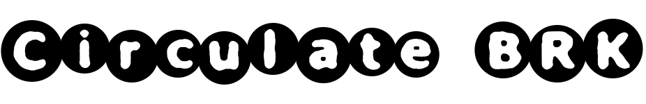 Circulate (BRK) - Abstract Fonts - Download Free Fonts