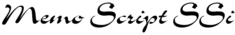 Memo Script SSi - Abstract Fonts - Download Free Fonts