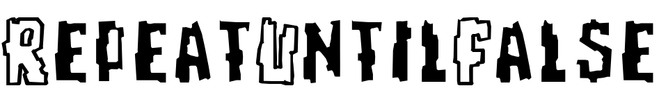 RepeatUntilFalse - Abstract Fonts - Download Free Fonts