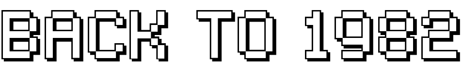 Back to 1982 - Abstract Fonts - Download Free Fonts