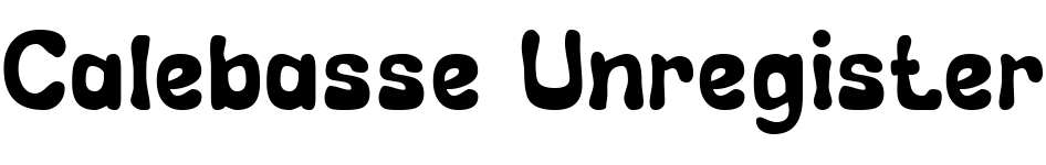 Calebasse (Unregistered) - Abstract Fonts - Download Free Fonts