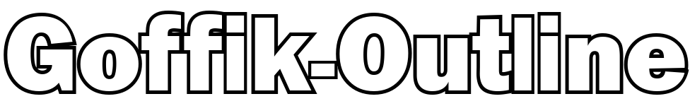 Goffik-Outline - Abstract Fonts - Download Free Fonts