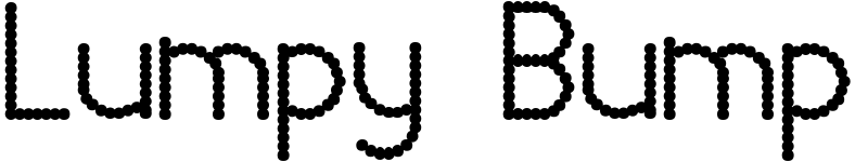 Lumpy Bump - Abstract Fonts - Download Free Fonts