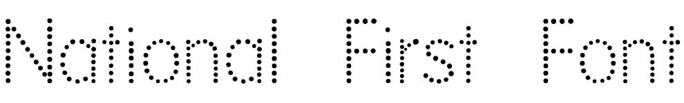 National First Font Dotted - Abstract Fonts - Download Free Fonts