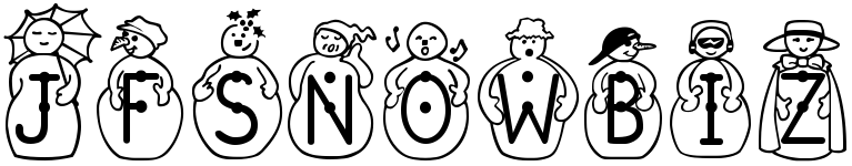 JFSnowbiz - Abstract Fonts - Download Free Fonts