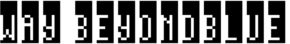 Way beyond blue - Abstract Fonts - Download Free Fonts