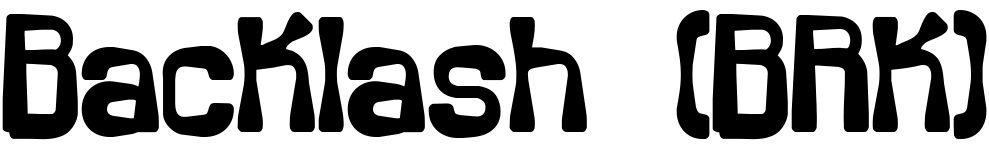 Backlash (BRK) - Abstract Fonts - Download Free Fonts