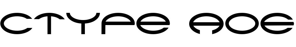 CType AOE - Abstract Fonts - Download Free Fonts