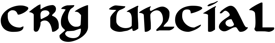 Cry Uncial - Abstract Fonts - Download Free Fonts