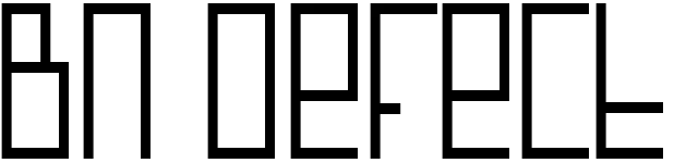 BN Defect - Abstract Fonts - Download Free Fonts