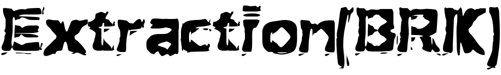 Extraction (BRK) - Abstract Fonts - Download Free Fonts