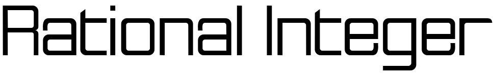 Rational Integer - Abstract Fonts - Download Free Fonts