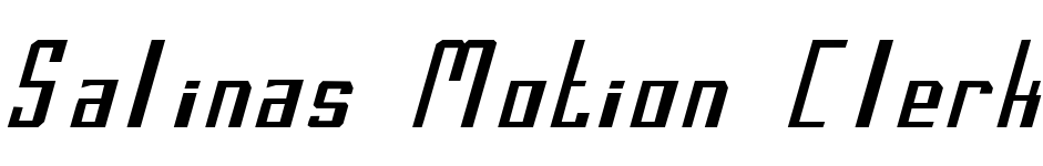 Salinas Motion Clerk - Abstract Fonts - Download Free Fonts