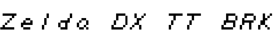 Zelda DX TT BRK - Abstract Fonts - Download Free Fonts